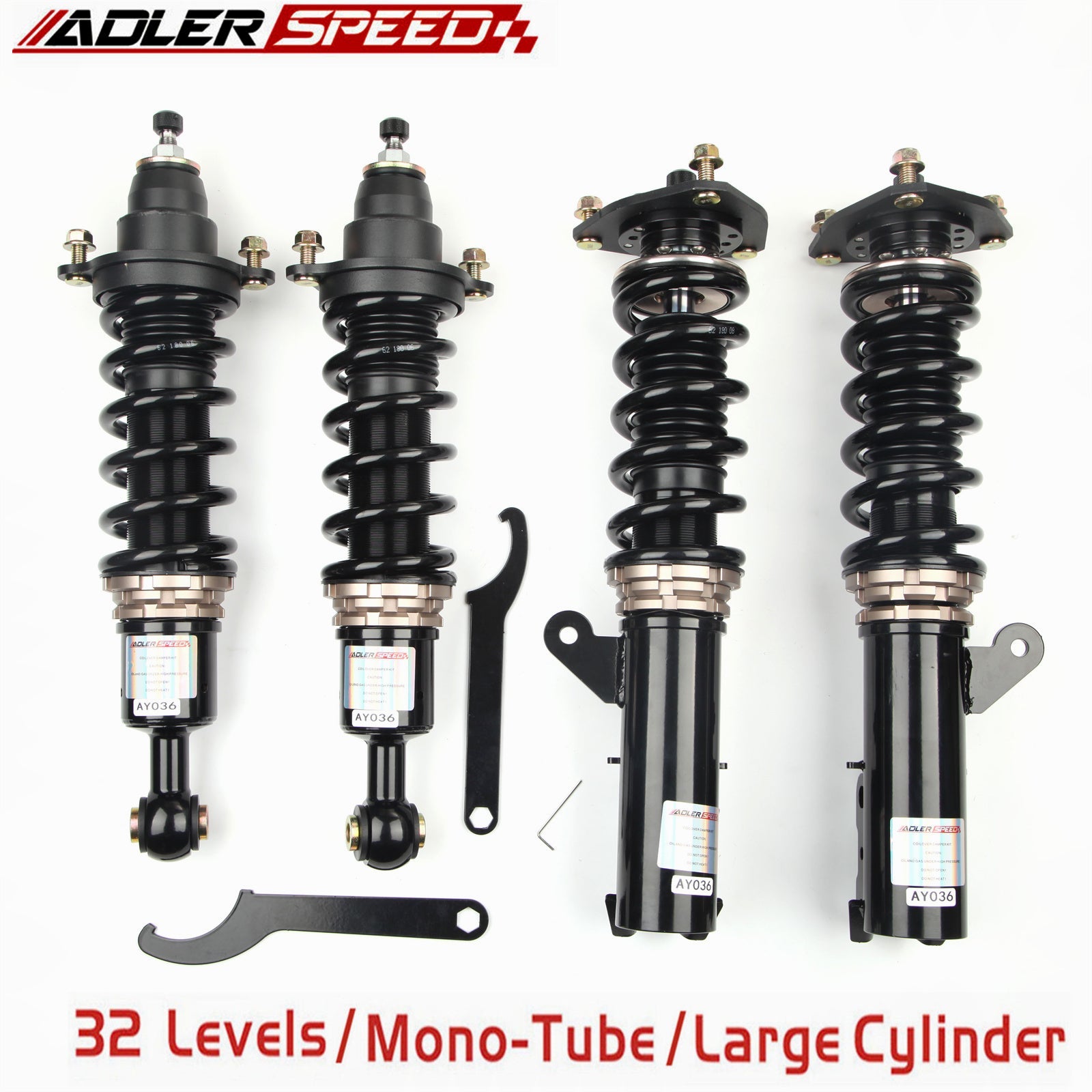 US SHIP ! ADLERSPEED 32 Level Damping Coilovers Lowering Kit For 2008-