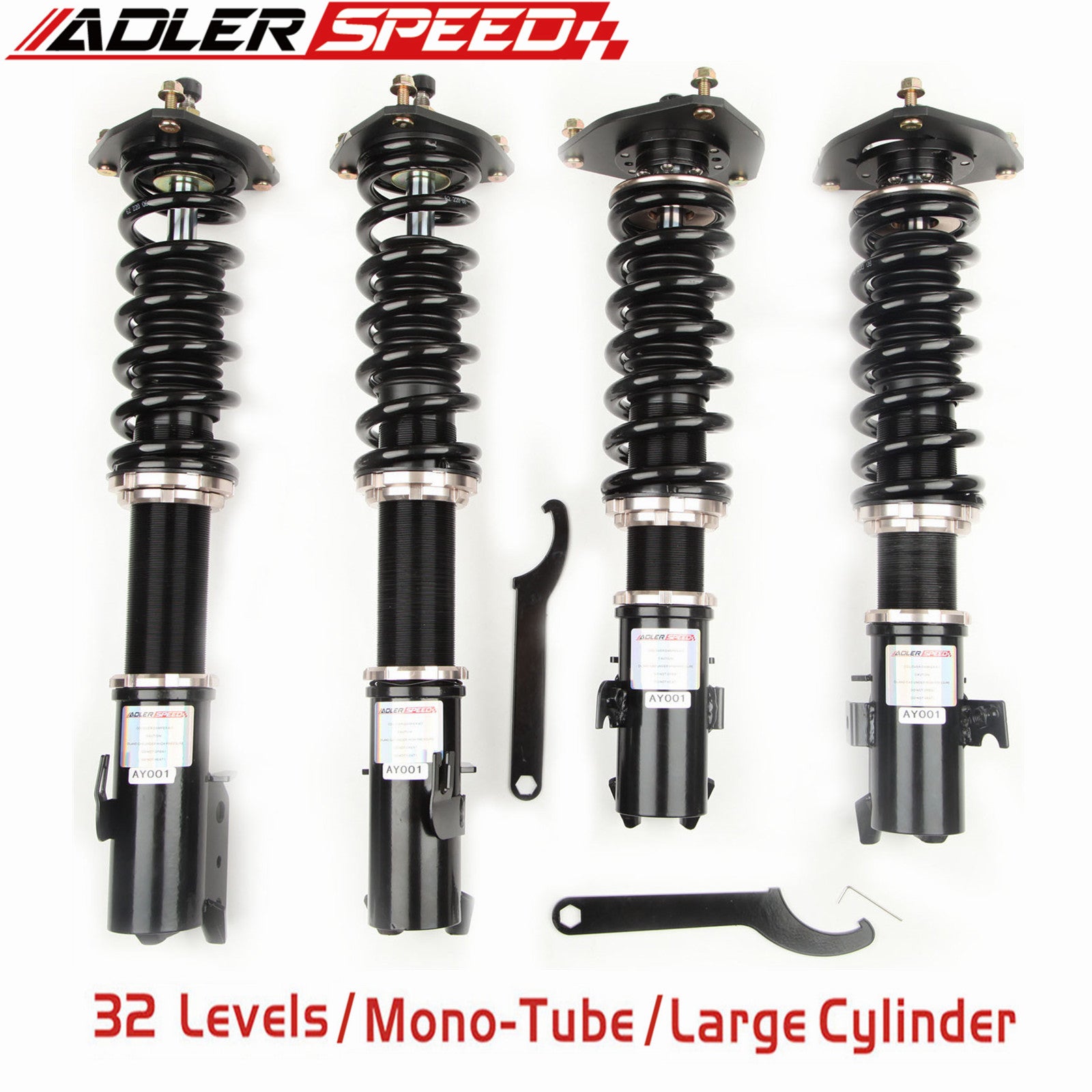 Adlerspeed 32 Level Mono Tube Coilovers Suspension Kit for Subaru WRX
