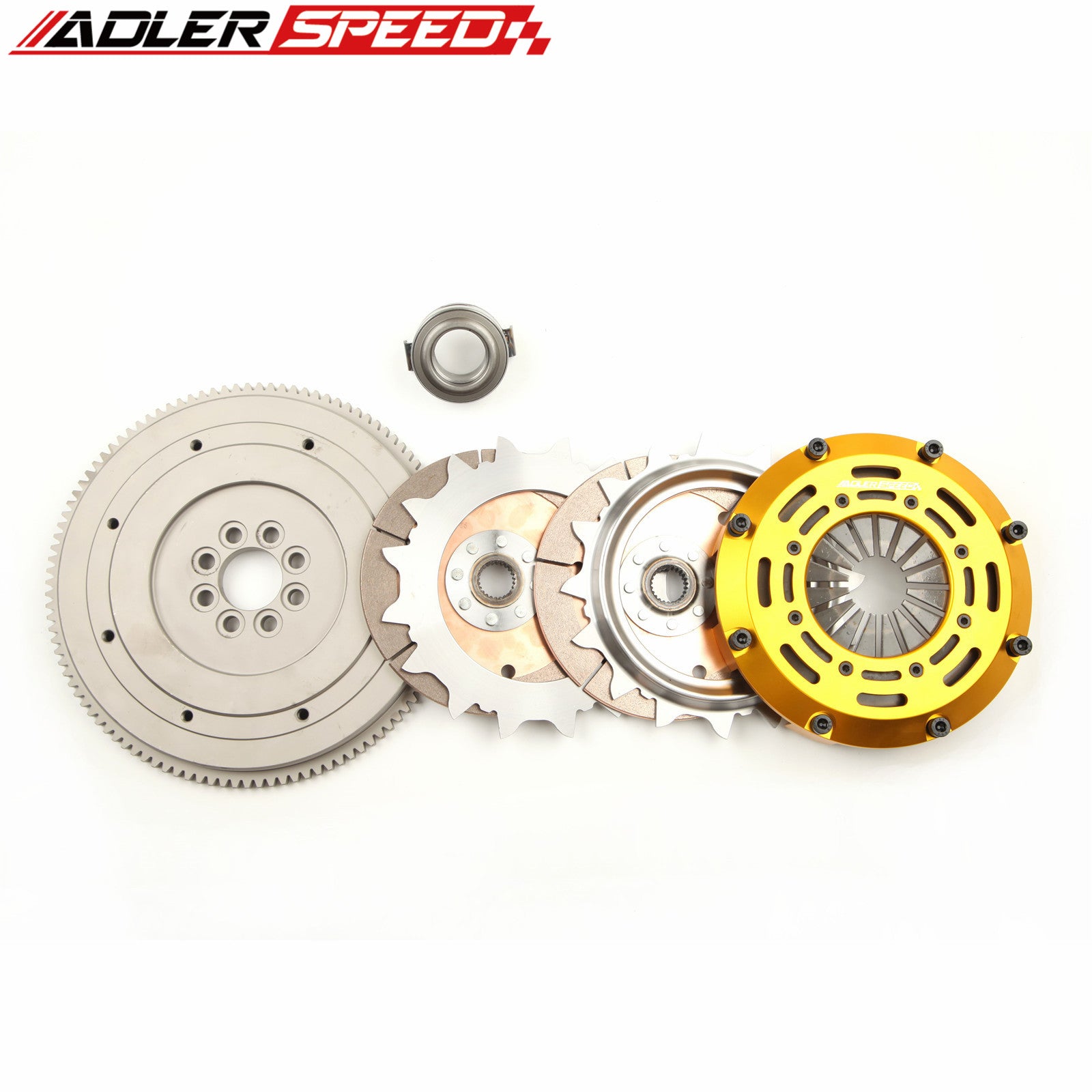 ADLERSPEED RACING CLUTCH TWIN DISC KIT + STANDARD FLYWHEEL for NISSAN