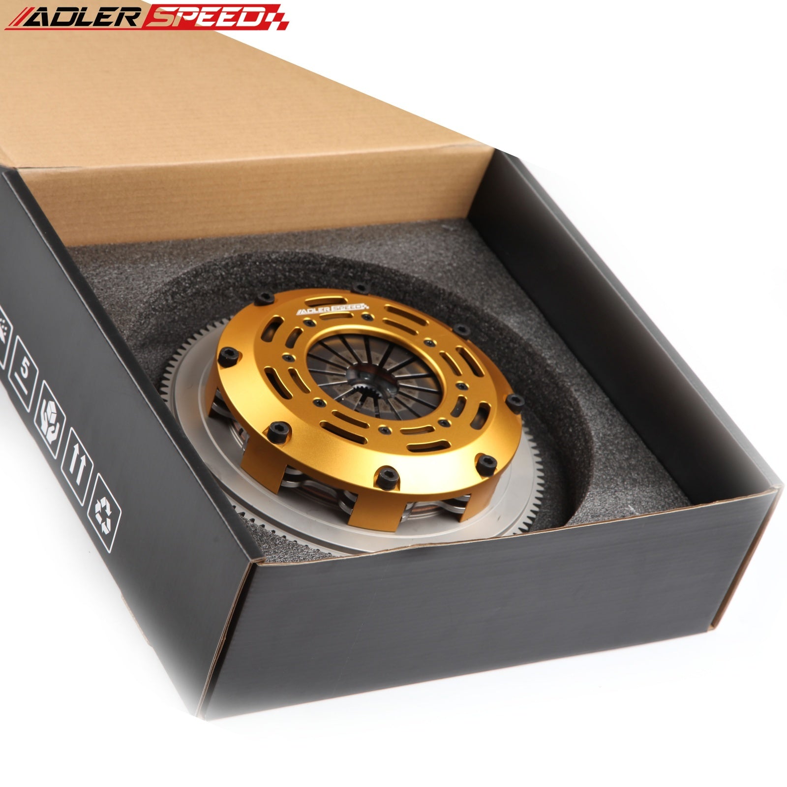 ADLERSPEED RACING CLUTCH TWIN DISC KIT FOR ECLIPSE TSi LASER RS 4G63 6