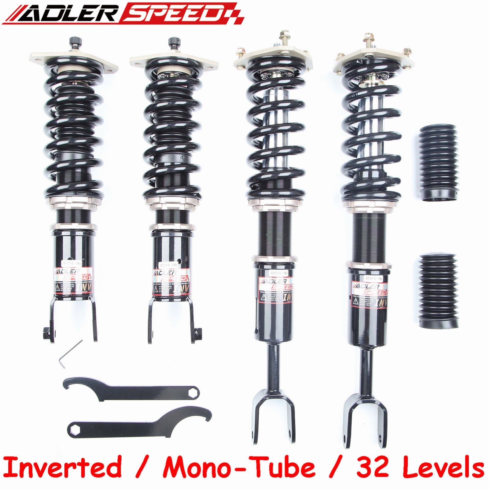 US SHIP ! ADLERSPEED 32 Way Coilovers INVERTED SHOCKS Suspension for I