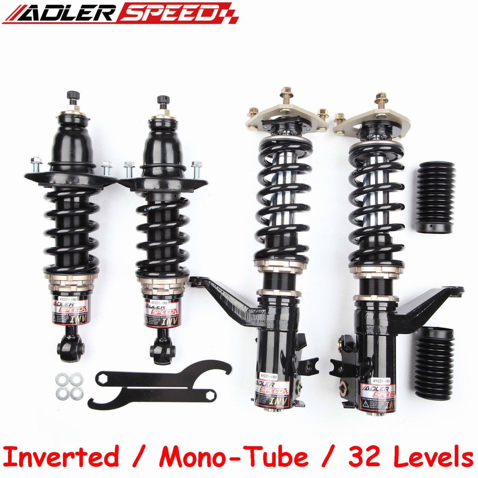 US SHIP ! ADLERSPEED 32 Way Inverted Coilovers Lowering Kit For Honda