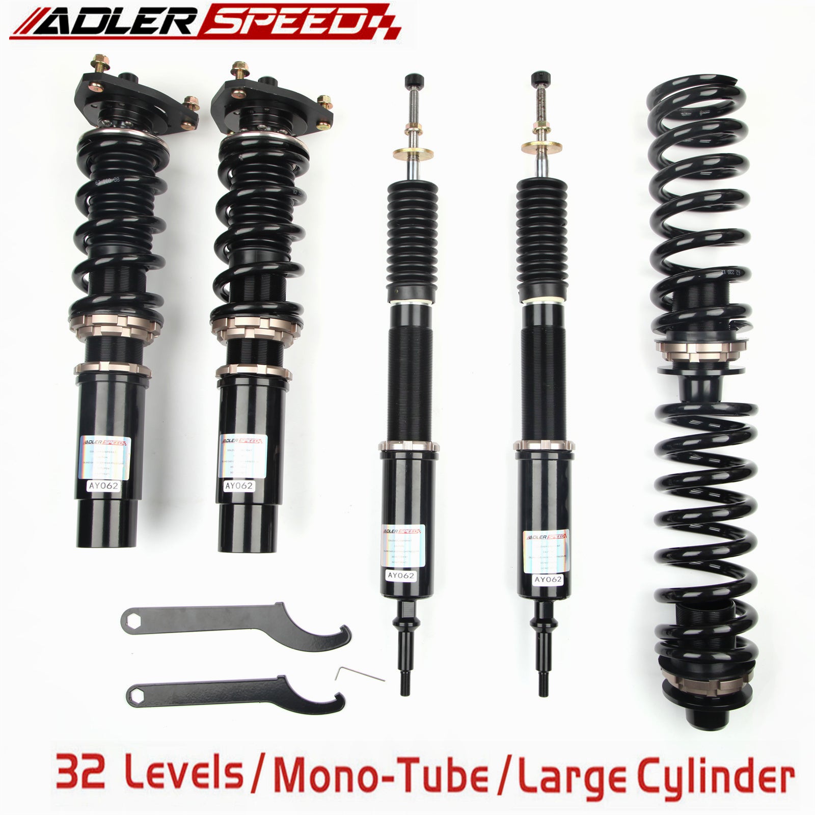 ADLERSPEED 32 Way Damping Coilovers Lowering Suspension Kit For BMW 3