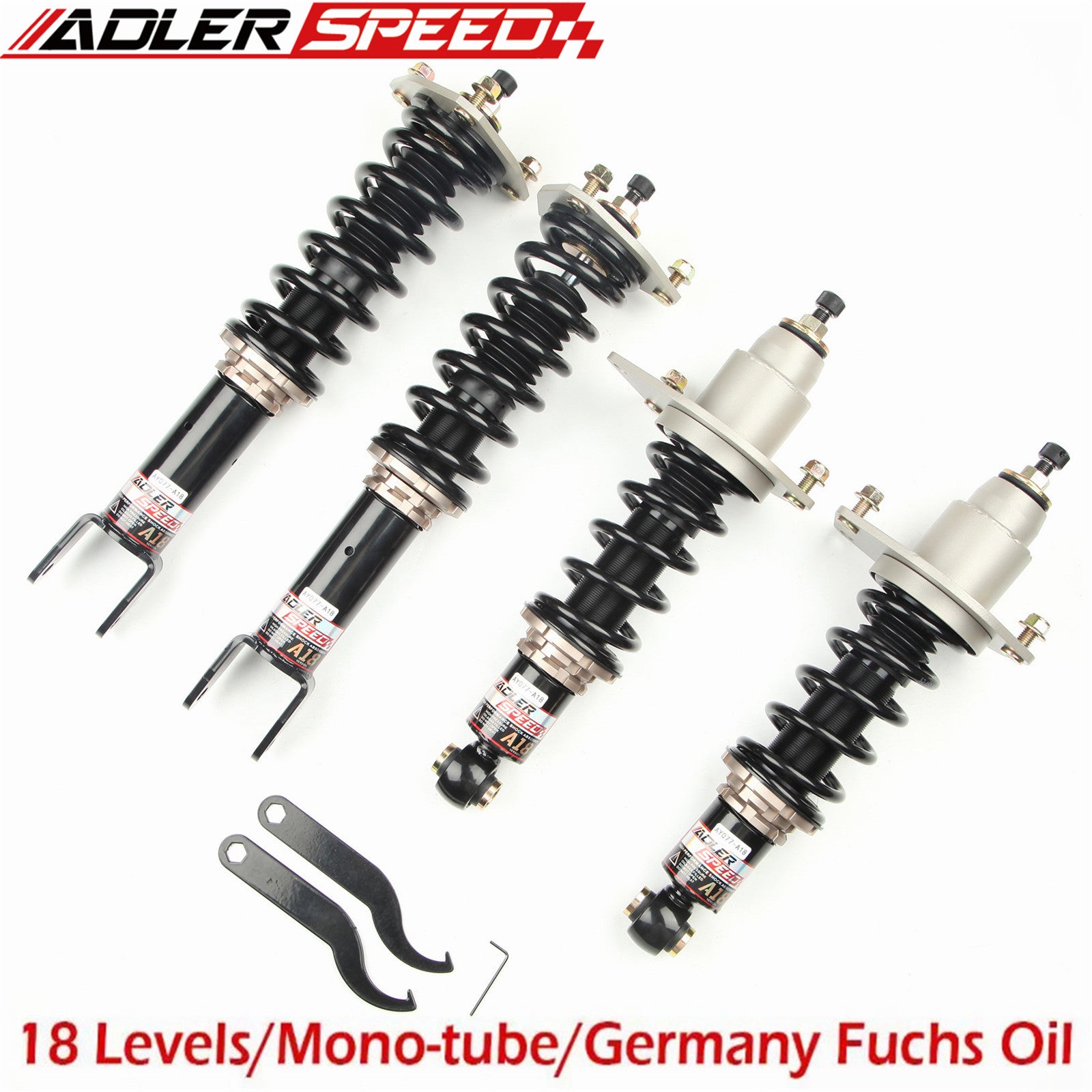 ADLERSPEED 18 Way Damper Adjust Coilovers Lowering Shock Kit for Mazda