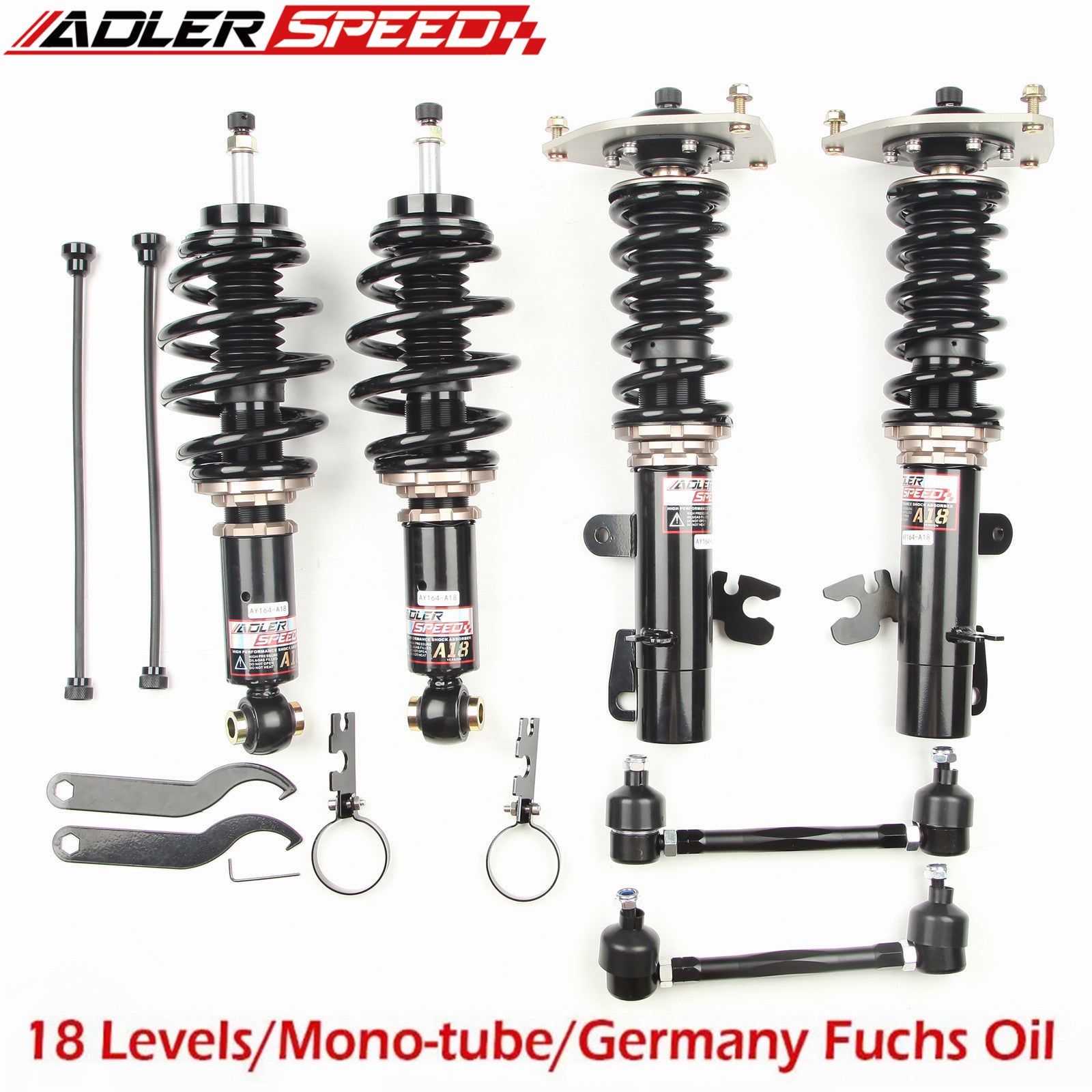 ADLERSPEED 18 Way Coilovers Lowering Kit for 2002-08 MINI COOPER / S R