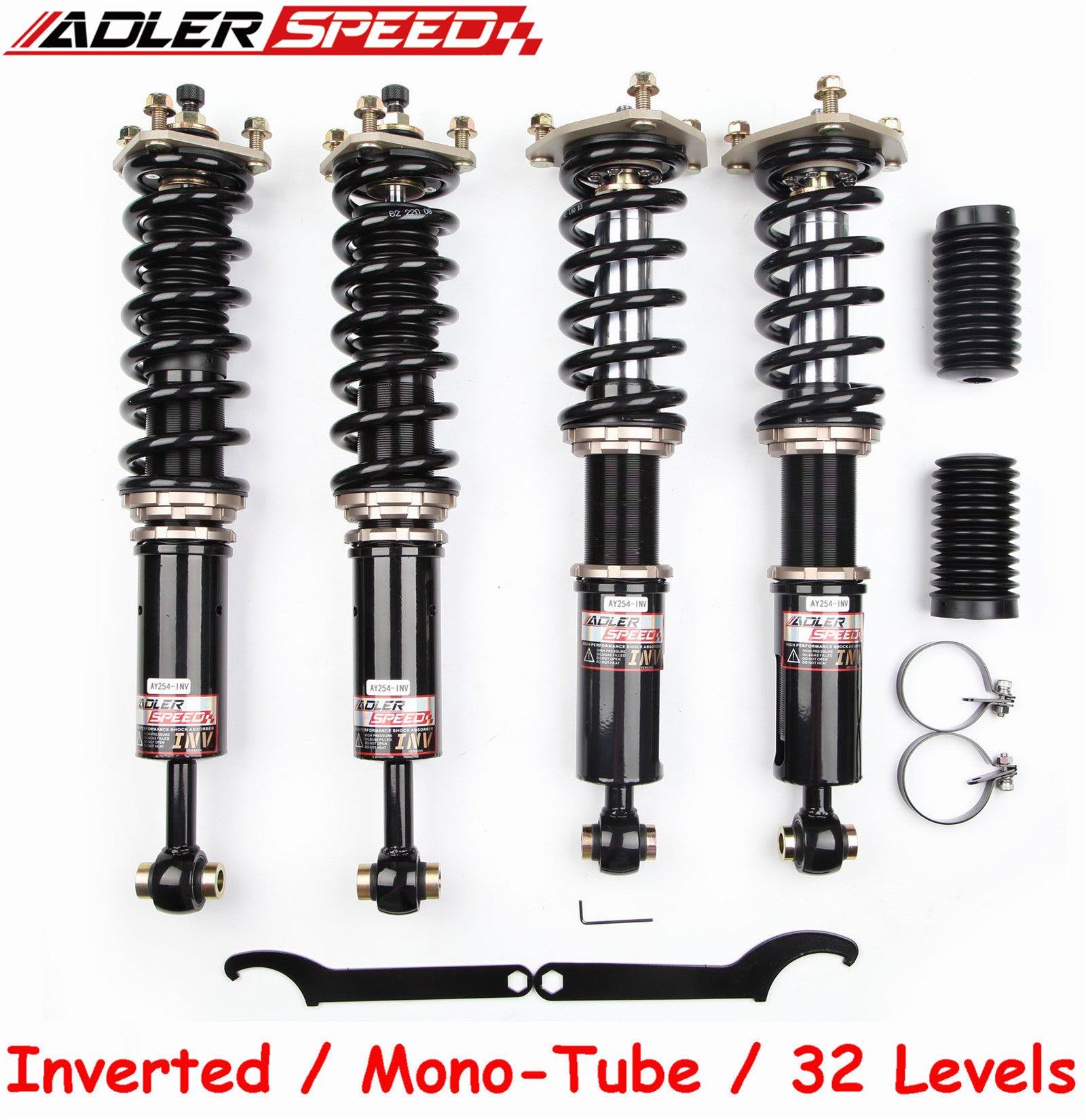 US SHIP ! ADLERSPEED 32 Way Coilovers Kit Inverted Suspension For Lexu