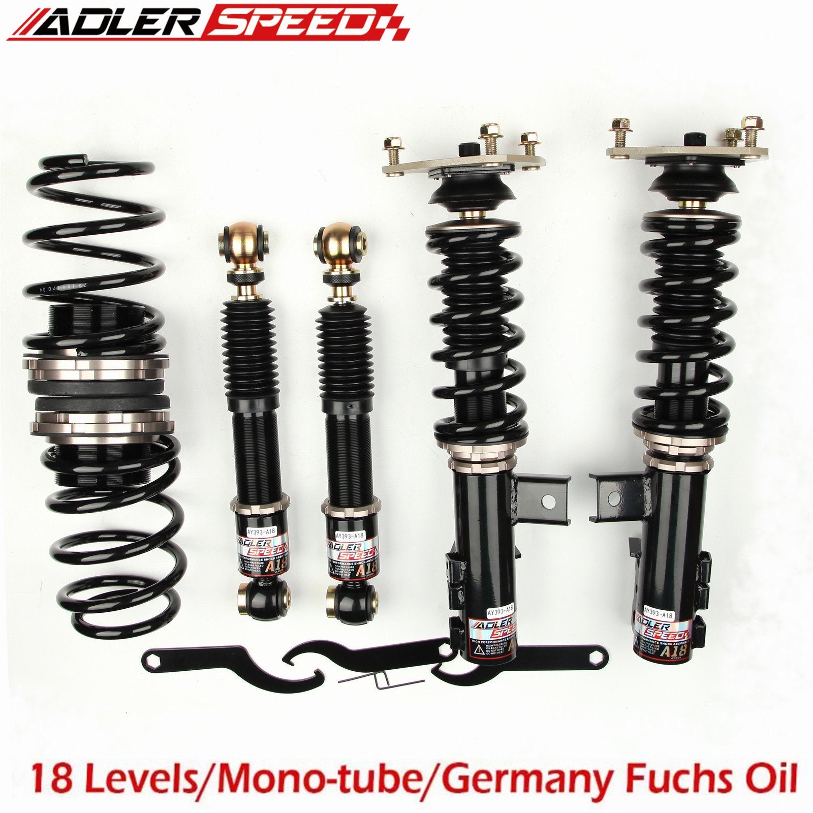US SHIP ! ADLERSPEED 18 Level Coilovers Suspension Kit For Kia Forte K