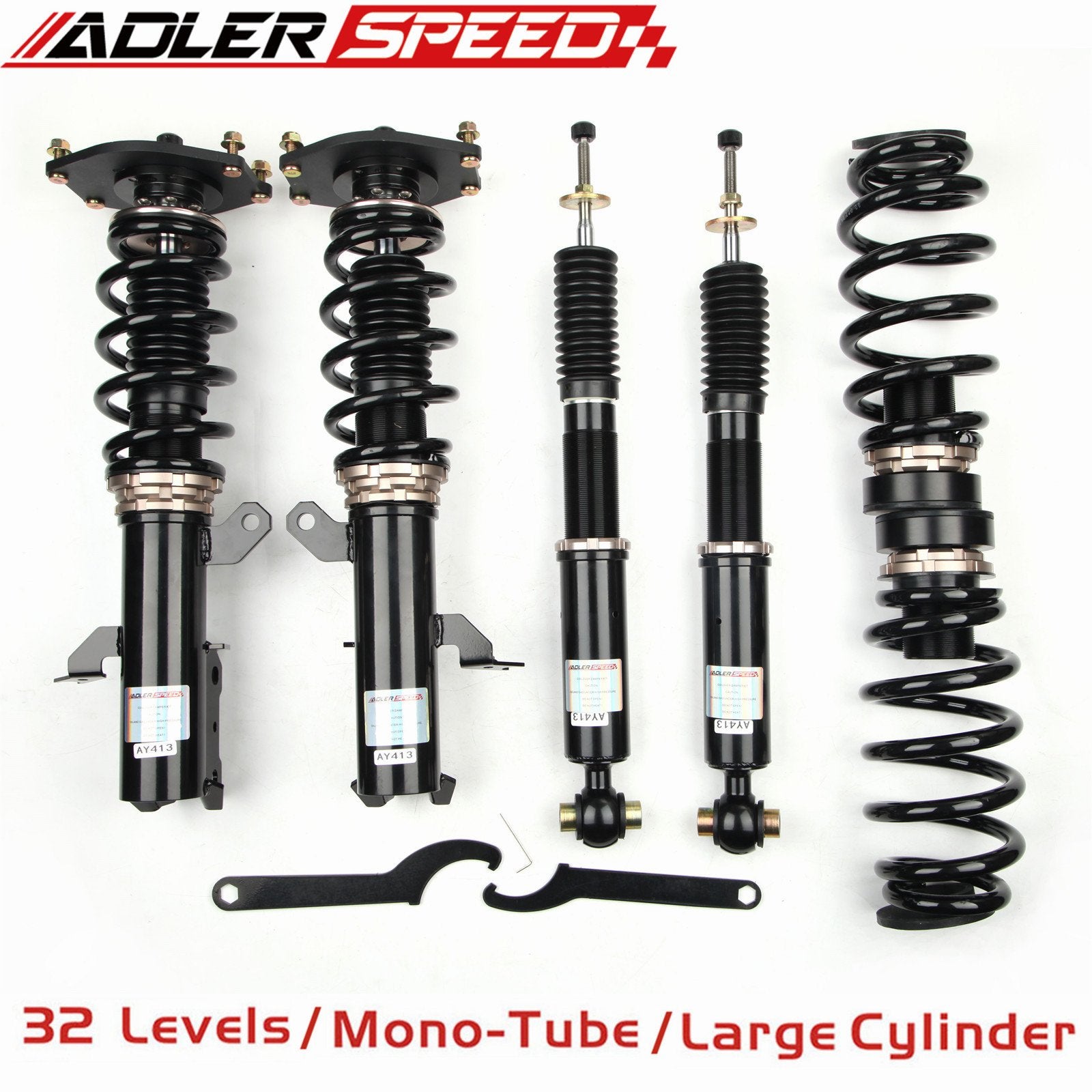 US SHIP ADLERSPEED Coilovers Suspension Kit w/ 32-Way Damping for Chev
