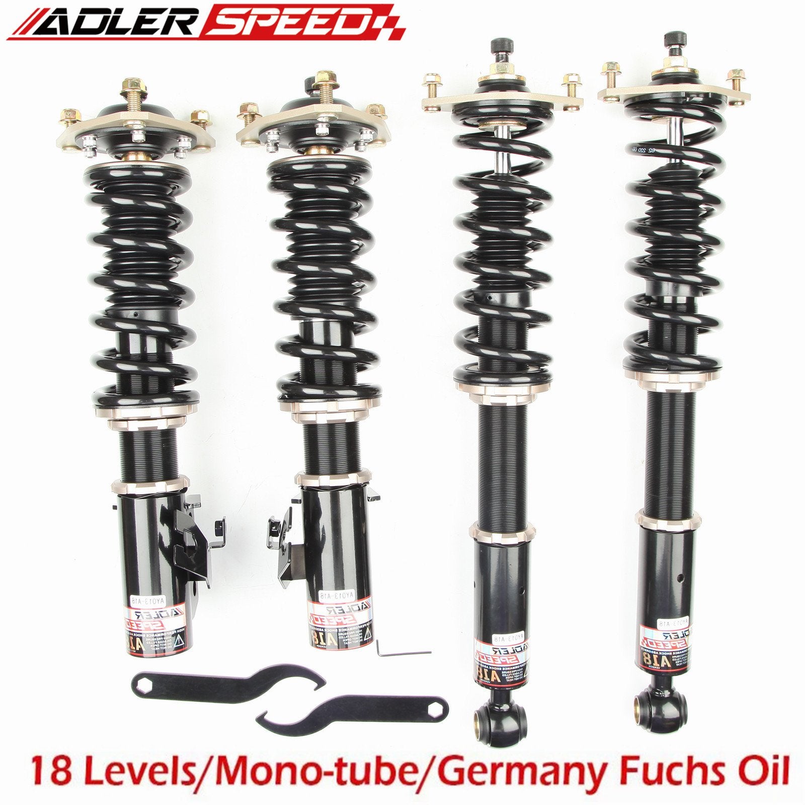 ADLERSPEED 18 Way Adjustable Damper Coilovers Suspension Kit for Nissa