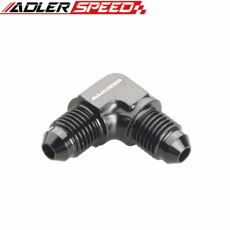 Aluminum 90 Degree AN4 AN-4 4AN Union with 1/8" NPT Port Fitting Adapt