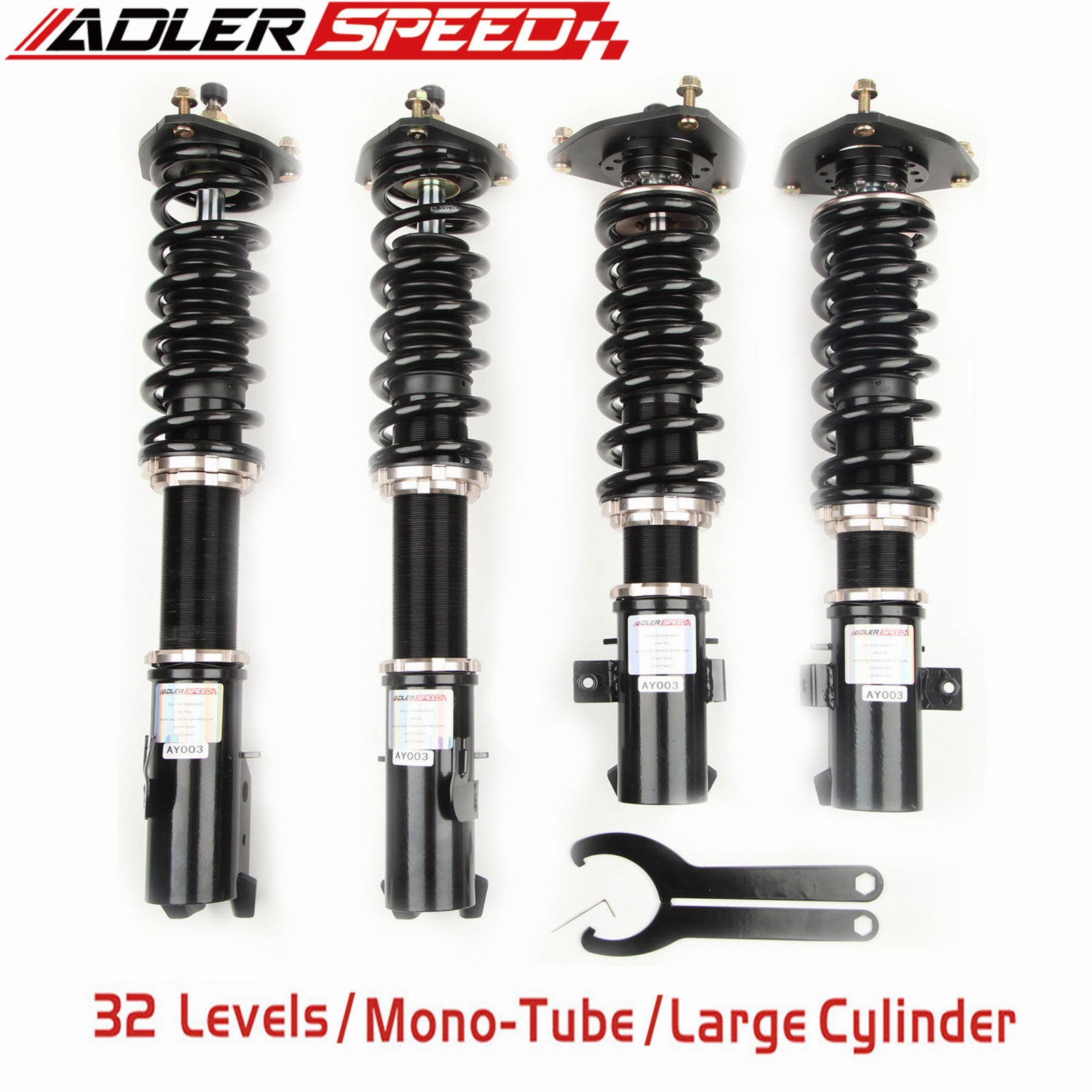 Adlerspeed 32 Levels Mono Tube Coilovers For 93-01 Subaru Impreza GC8