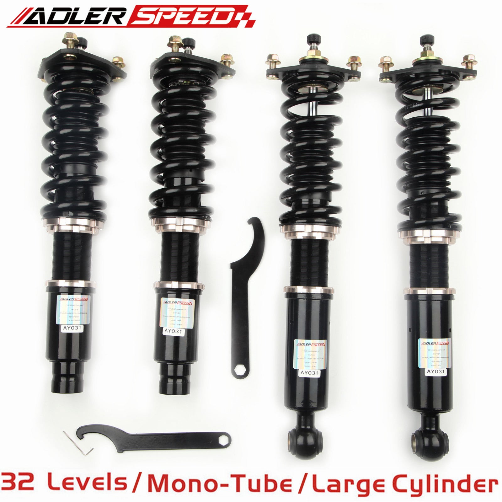 32 Level Mono Tube Coilovers Lowering Kit For Galant 94-98, Eclipse Ta
