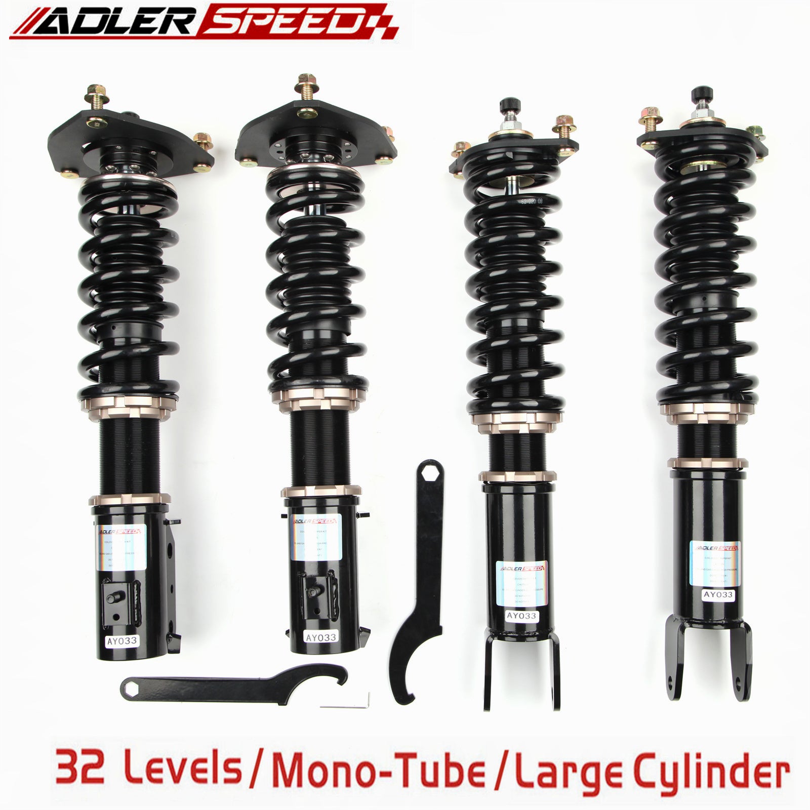 US SHIP ADLERSPEED 32 Level Coilovers Suspension Kit For Lancer Evolut