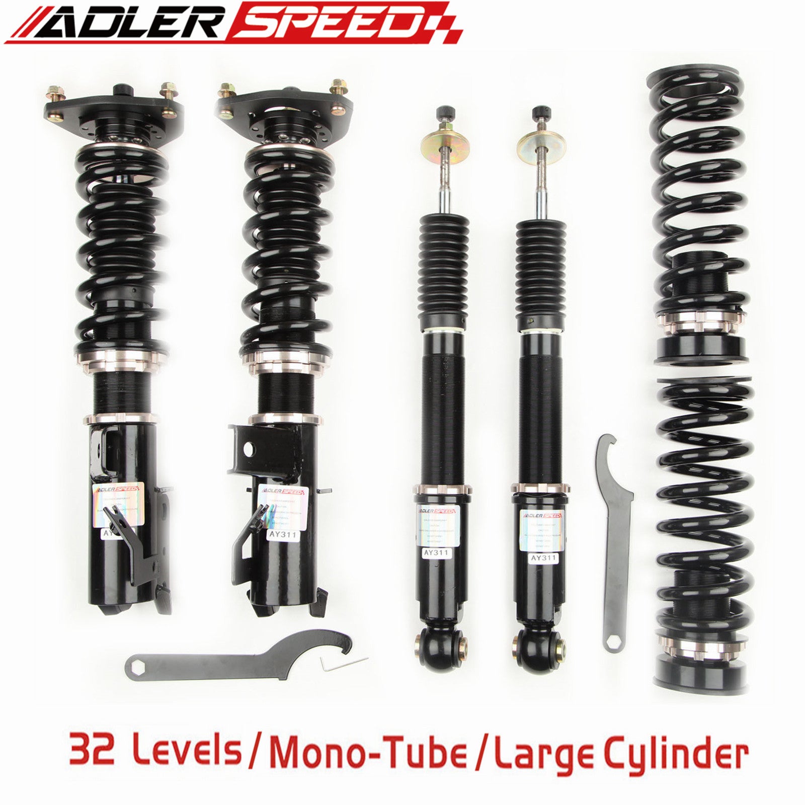 ADLERSPEED 32 Way Mono Tube Coilover for Cadillac ATS 13-19,CTS 14-19,