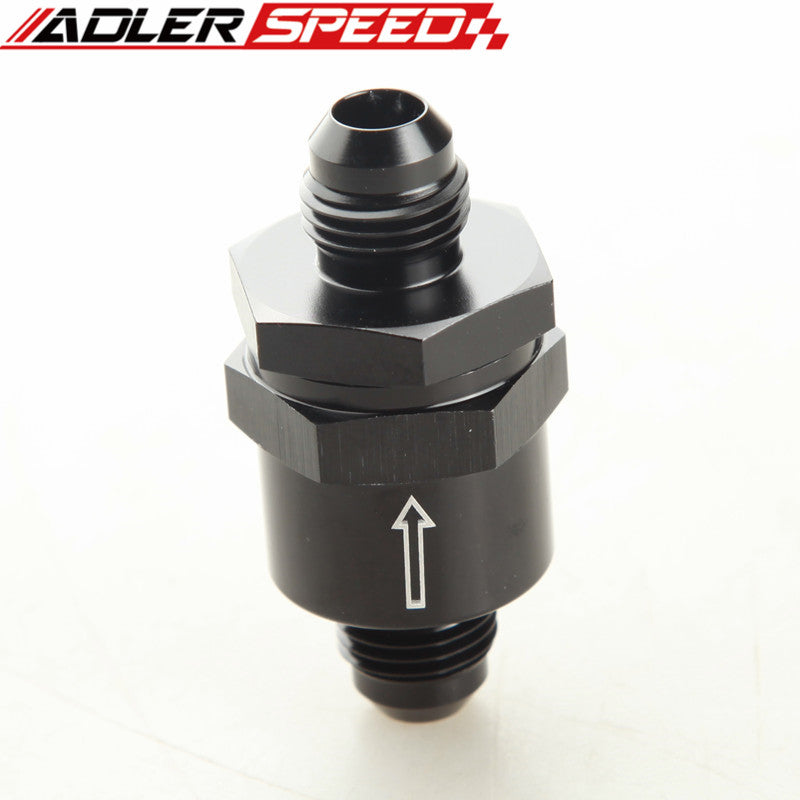 US SHIP BLACK AN6 -6AN Non Return One Way Check Valve Fuel EFI Fitting