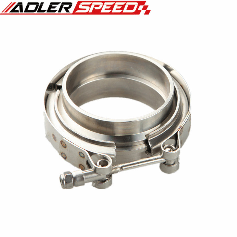 US STOCK 3'' 76mm Turbo Exhaust V-Band Vband Clamp Stainless Steel Fla